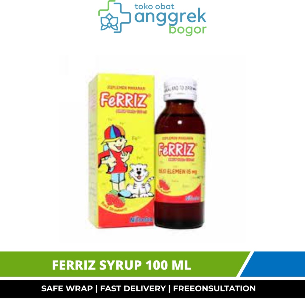 Jual FERRIZ SYRUP 100 ML/VITAMIN ZAT BESI UNTUK ANAK | Shopee Indonesia