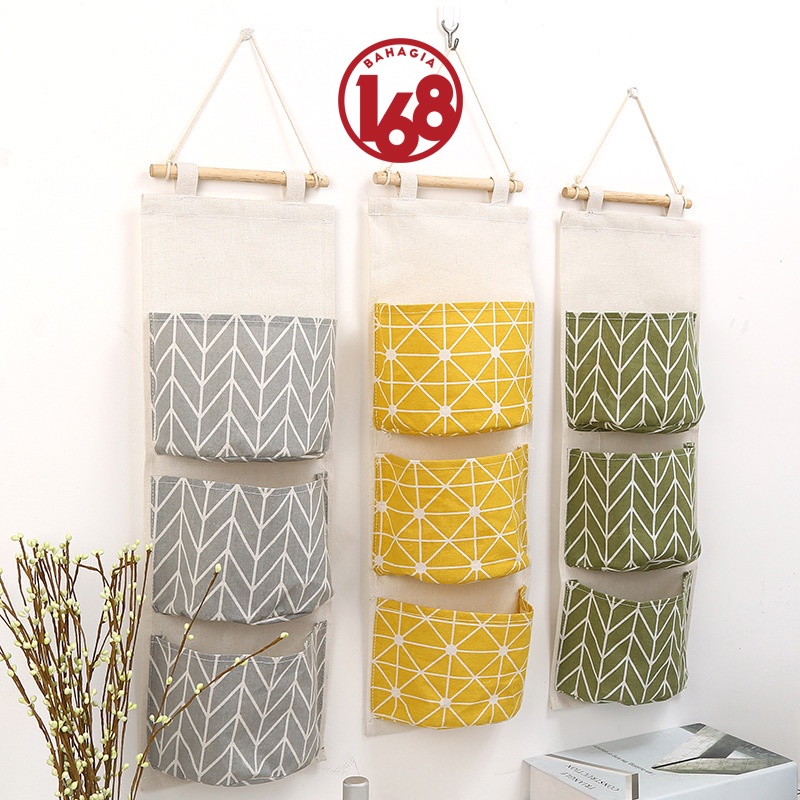 Jual STORAGE BAG KAIN GANTUNG 3 SEKAT | RAK KAIN GANTUNG 3 SEKAT KANVAS ...