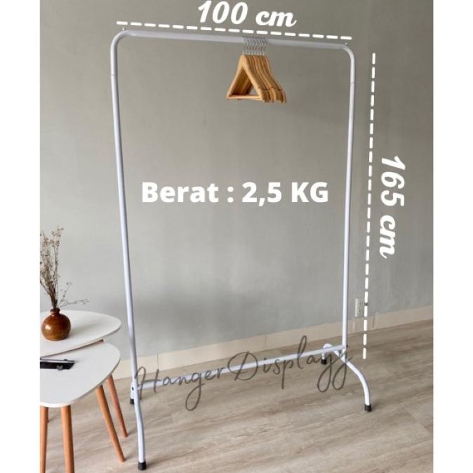 Jual Terbaru Gawang Baju Besi Putih Minimalis Full Coating Jemuran Baju ...