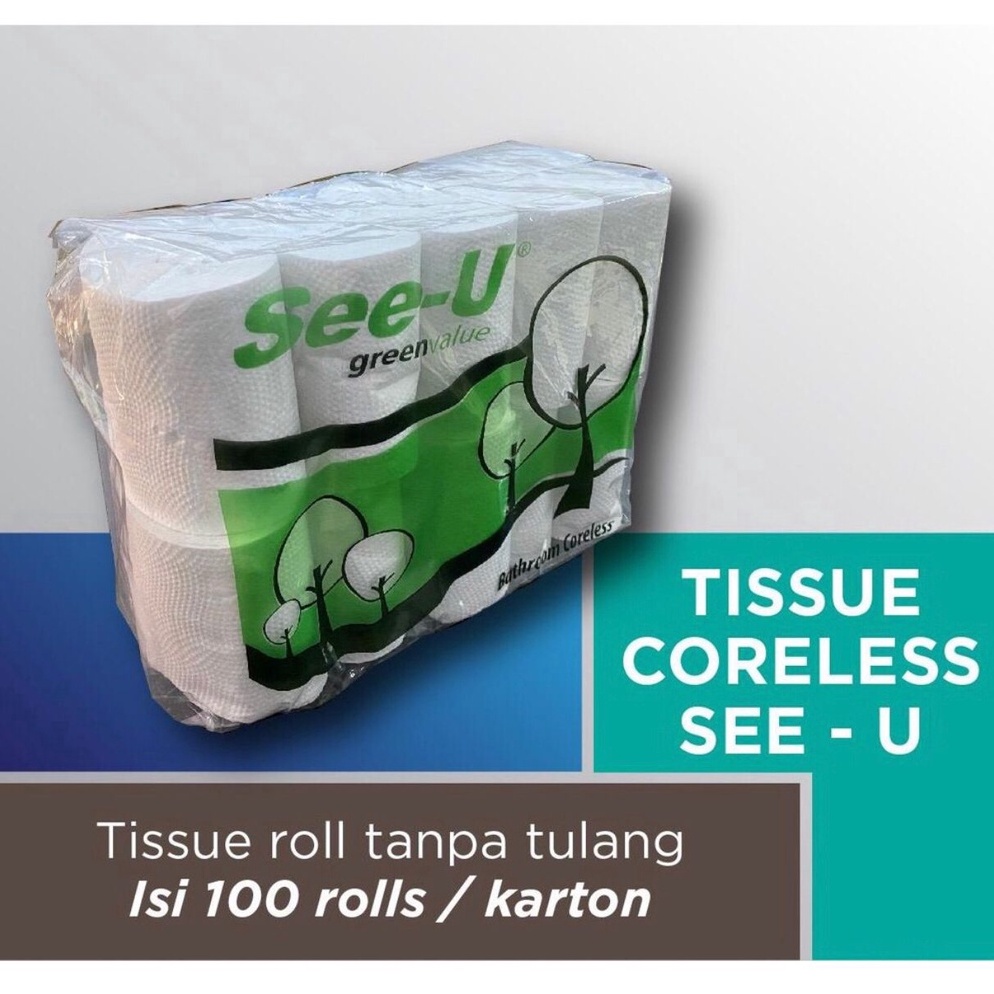 Jual KW8YB See U Bathroom /Toilet Tissue / Tisu Coreless tanpa tulang ...
