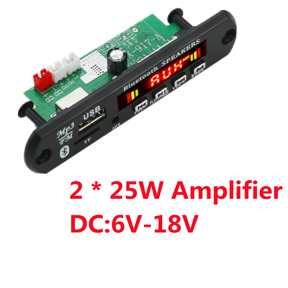 Jual &2*25W Amplifier MP3 Receiver Module Bluetooth 5.0 Decoder Board ...