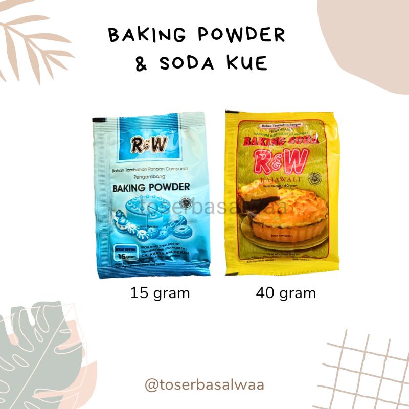Jual Baking Powder Soda Kue Baking Soda R&W Rajawali Pengembang Bolu ...