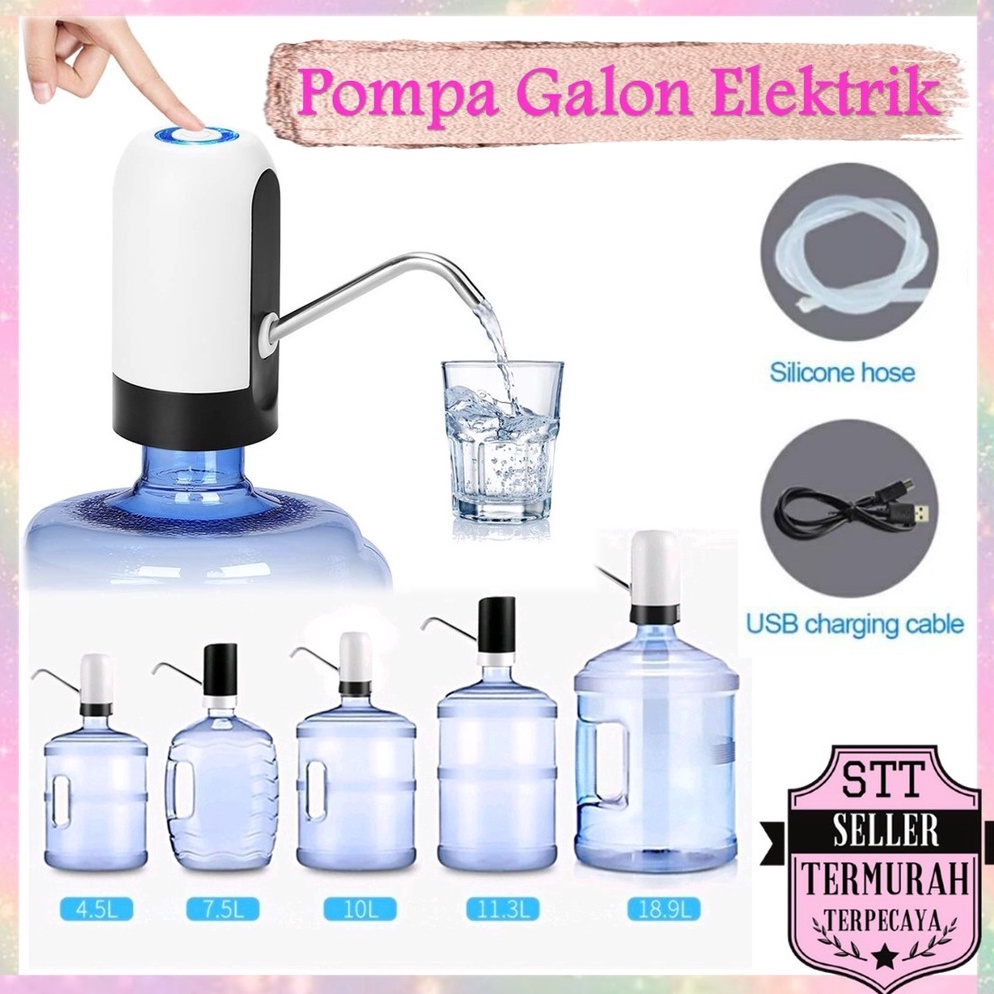 Jual TERBAIK STT Pompa Galon Elektrik Rechargable Dispenser Galon Pompa ...
