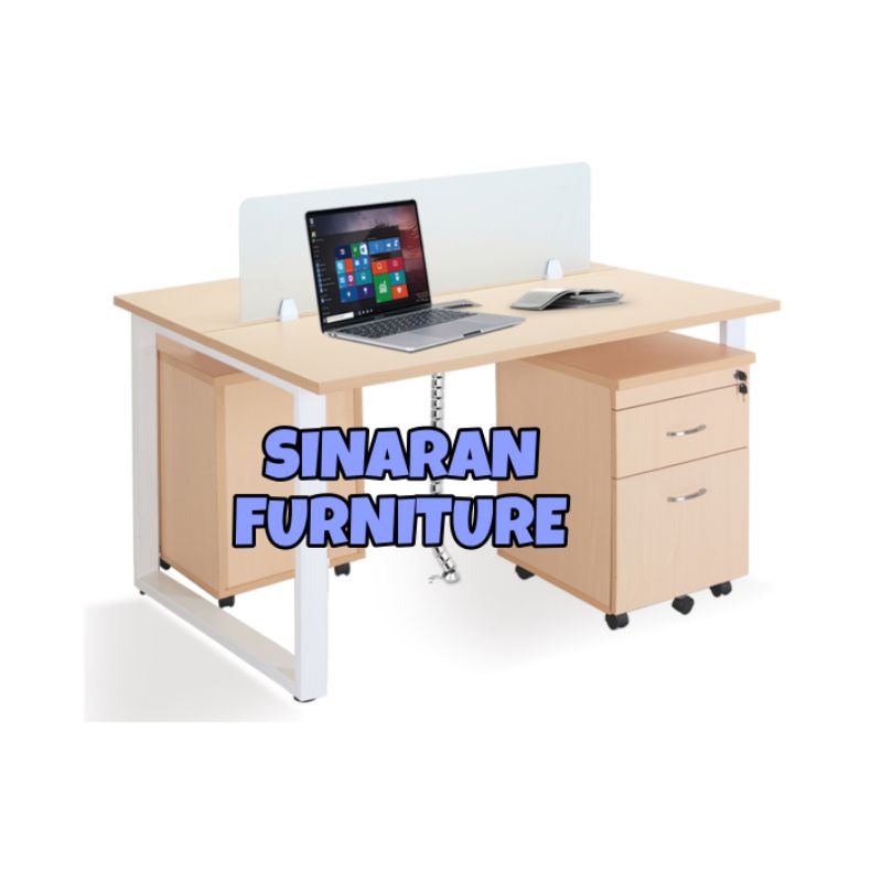 Jual Meja Kantor ICHIKO Nexxy - Series with Drawer 2 Person / Kapasitas ...