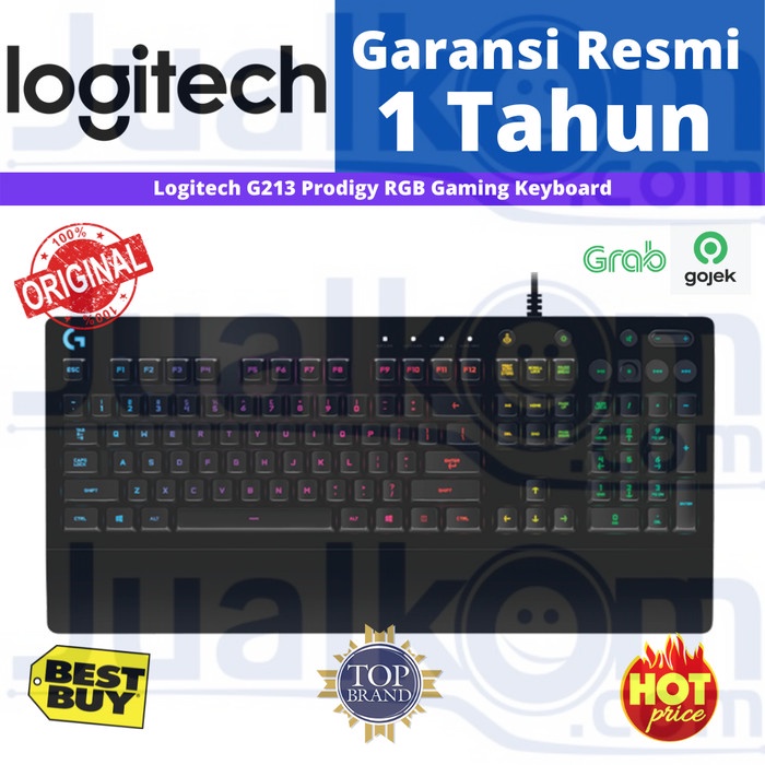 Jual Logitech G213 G 213 Prodigy RGB Gaming Keyboard | Shopee Indonesia