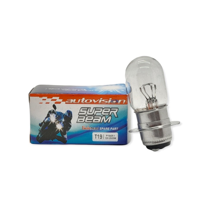 Jual LAMPU HALOGEN MOTOR AUTOVISION T19 CRYSTAL CLEAR 25W | Shopee ...