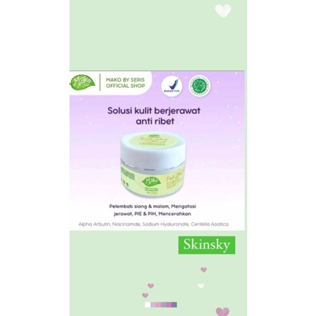 Jual Mako By Seris Moisturizer Fresh Glowy Skin Day & Night Cream 15g ...