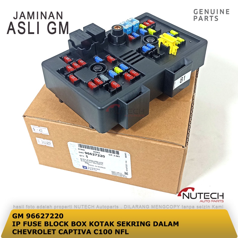 Jual IP FUSE BLOCK BOX KOTAK SEKRING DALAM CHEVROLET CAPTIVA C100 NFL ...