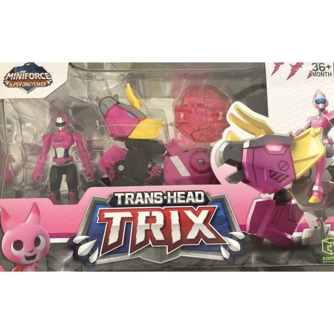 Jual miniforce super dino power trans head trix figure | Shopee Indonesia