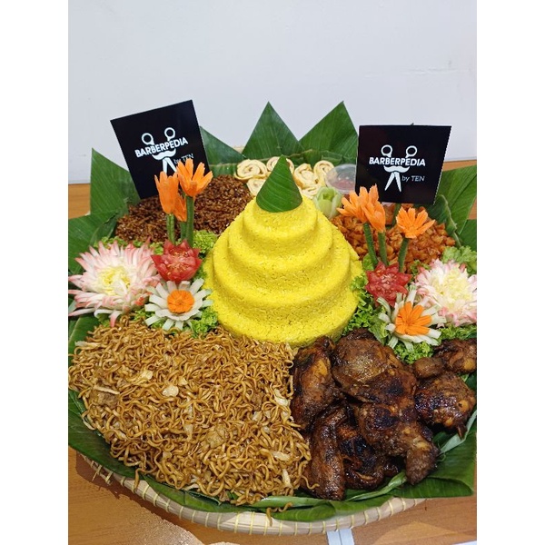 Jual TUMPENG NASI KUNING UNTUK 10 PORSI ORANG | Shopee Indonesia