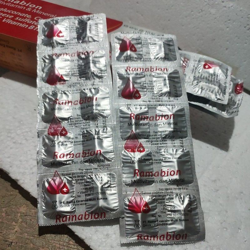 Jual ramabion tablet penambah darah perlembar | Shopee Indonesia