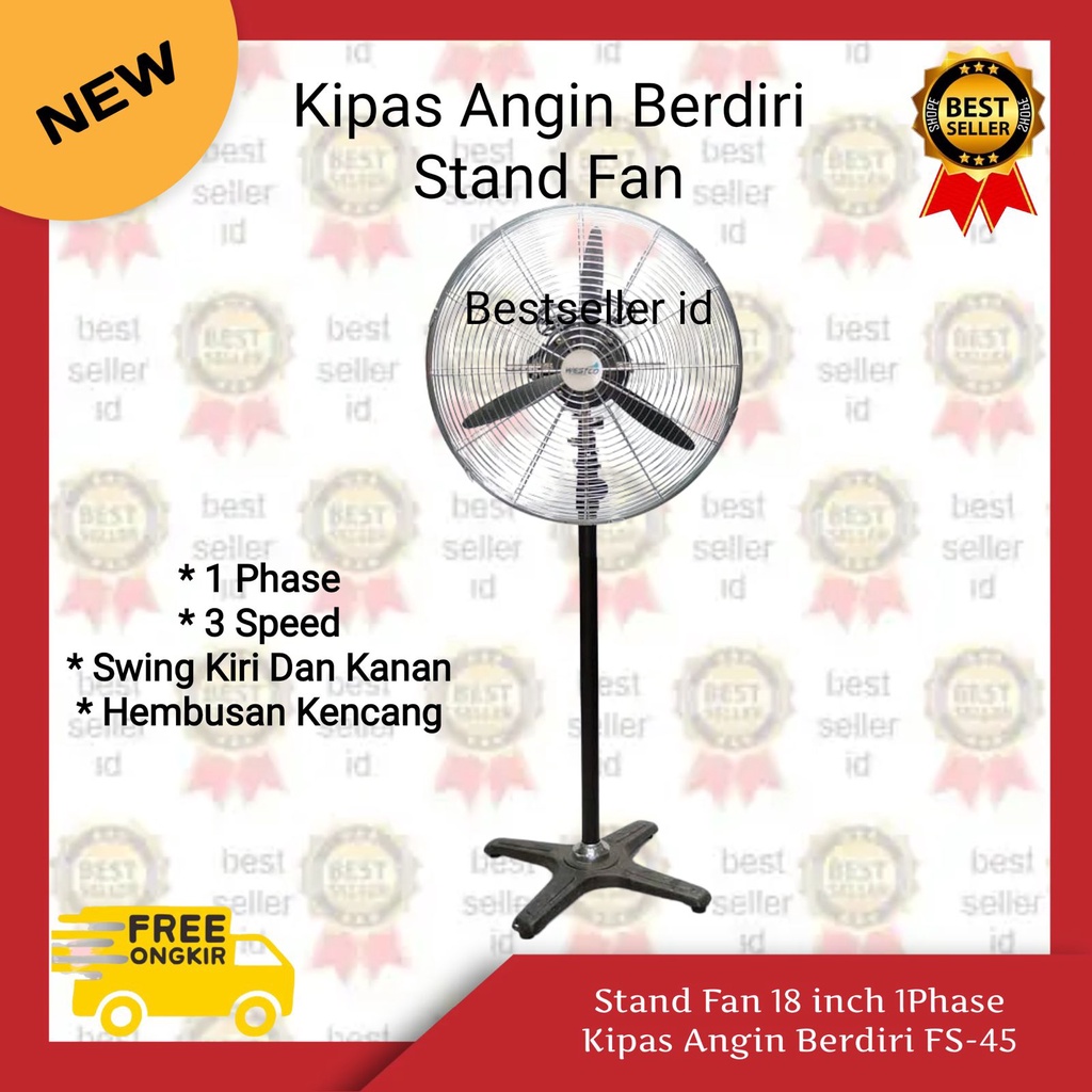 Jual Standfan 18 inch / Industrial Stand Fan 18" 1 Phase 220V WESTCO ...