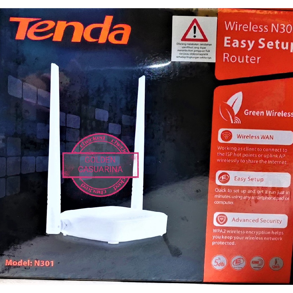 Jual Special Edition.. TENDA N301 Router Wireless 300Mbps Easy Setup ...