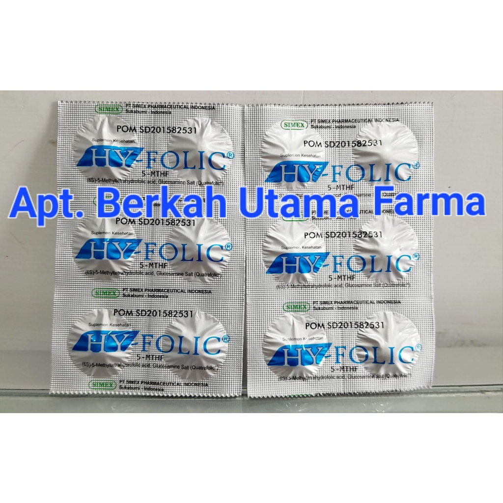 Jual Hy Folic / Hy-folic / Hyfolic Strip isi 6 Tablet | Shopee Indonesia