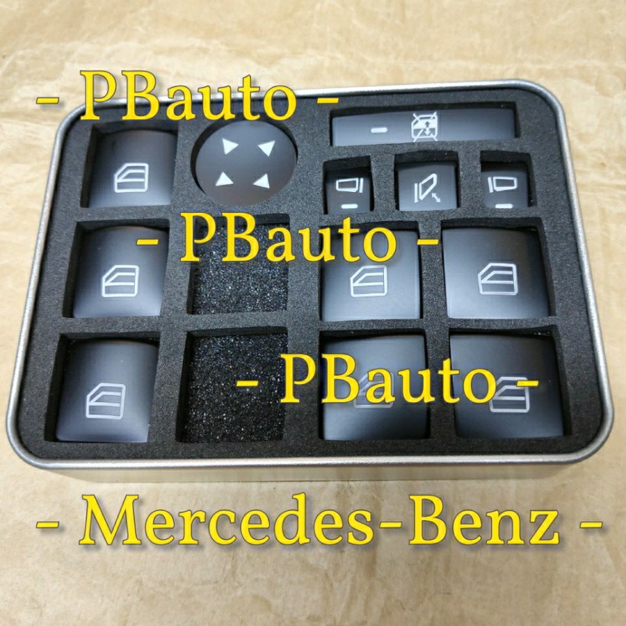 Jual Discount!! Cover Tombol Power Window w204 w212 HITAM / Switch ...