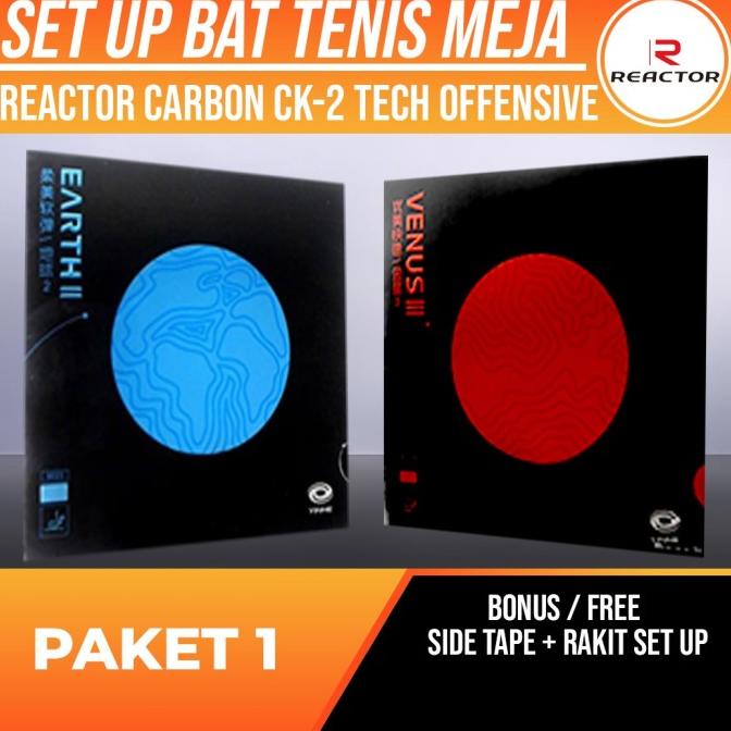 Jual Paket Bat Pingpong Rakitan Reactor Carbon CK-2 Yinhe Palio Huieson damayanti335445 ...