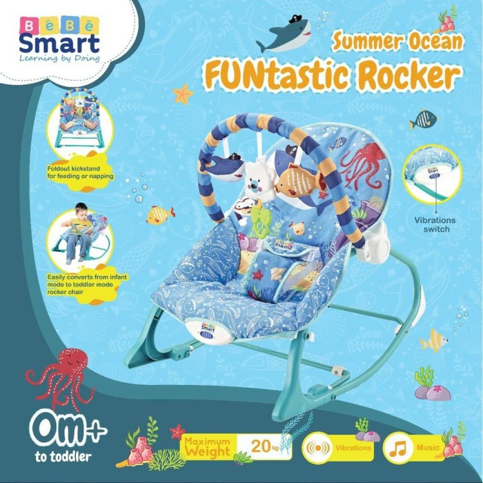 Jual Bebe Smart Rocker FUNtastic Rocker / Bouncer Bayi | Shopee Indonesia
