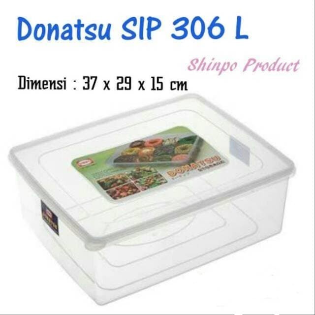 Jual Box Donatsu Shinpo 36.5x29x15CM Kotak Tempat Penyimpanan Makanan ...