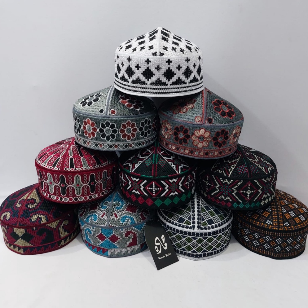 Jual xva97 PECI PAKISTAN HAMADA EXCLUSIVE KEMASAN BOX/ Peci Full Bordir ...