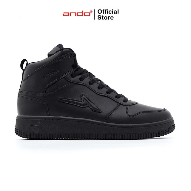 Jual Ando Official Sepatu Sneakers Tricks High Pria Dewasa - Hitam ...