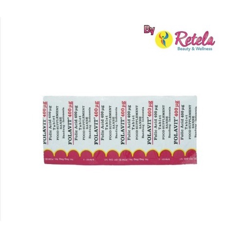 Jual Folavit 400 Mcg 1 Strip Isi 10 Tablet/ Folic Acid | Shopee Indonesia