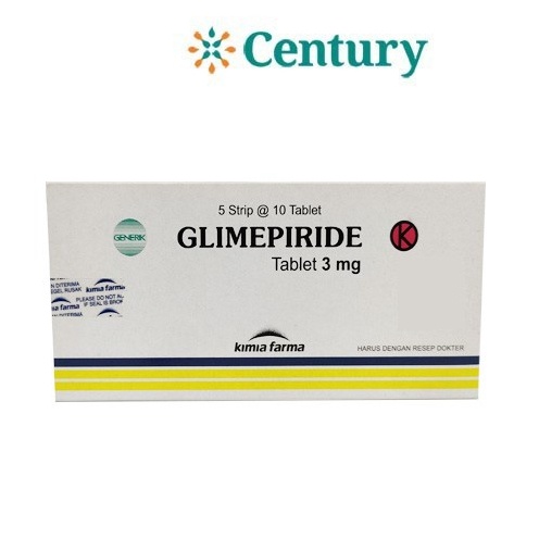 Jual GLIMEPIRIDE 3MG 1 STRIP ISI 10 TABLET (KF) | Shopee Indonesia