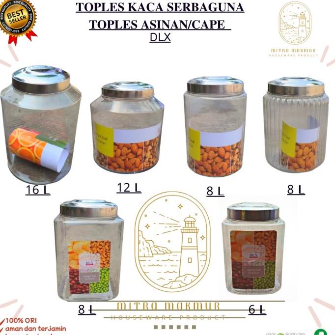 Jual dlx glass - toples kaca / toples cape a-b-c / toples kue 8-12-15 ...
