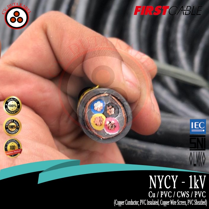 Jual Kabel NYCY 4x2,5 mm2 (Cu/PVC/CWS/PVC) - 4x2.5/2.5 mm2 - 4x2,5 mm2 - 4x2.5 mm2 - 4 x 2,5 mm2 ...