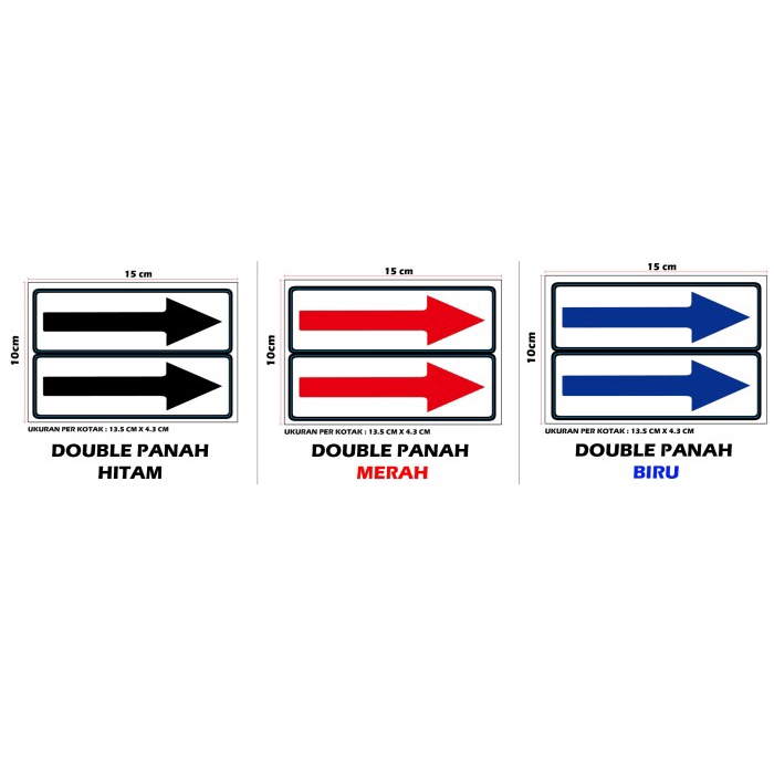 Jual RD STICKER PANAH PETUNJUK ARAH ARROWS SIGN LABEL ARROW STIKER ...
