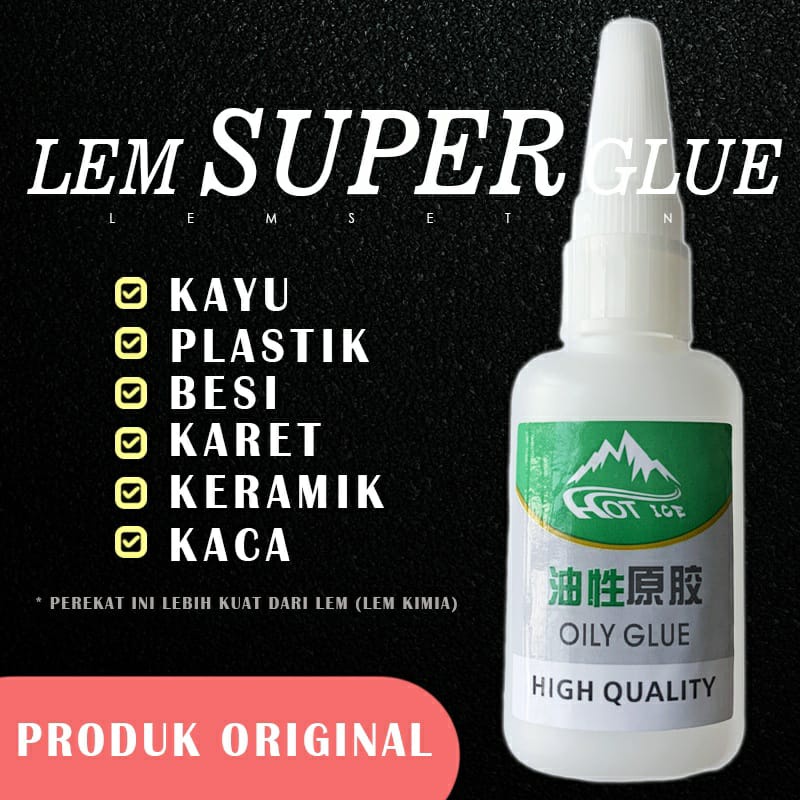 Jual Lem Super Glue Serbaguna Cairan Super Perekat Kuat / Lem G / Lem ...