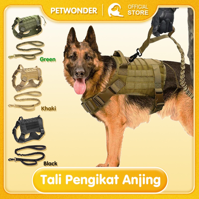 Jual Tali Tuntun Harness Leash Anjing Besar Medium Rompi Anjing Pet ...