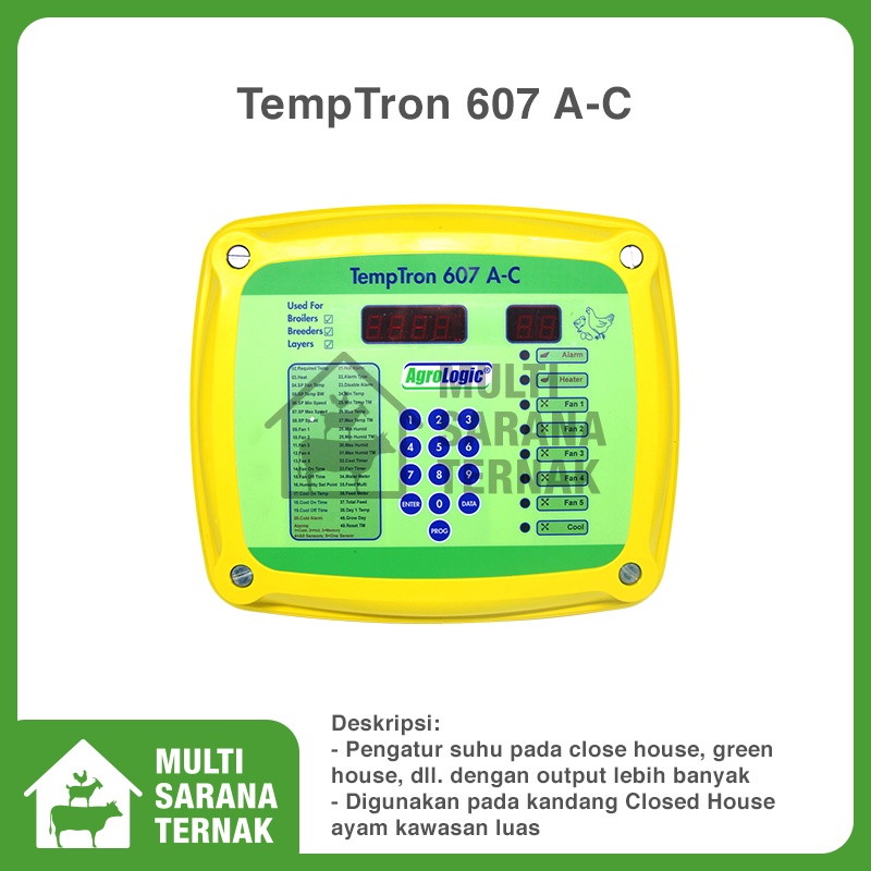 Jual Temptron 607 A-C - Pengatur Suhu Pengontrol Close House Kipas ...