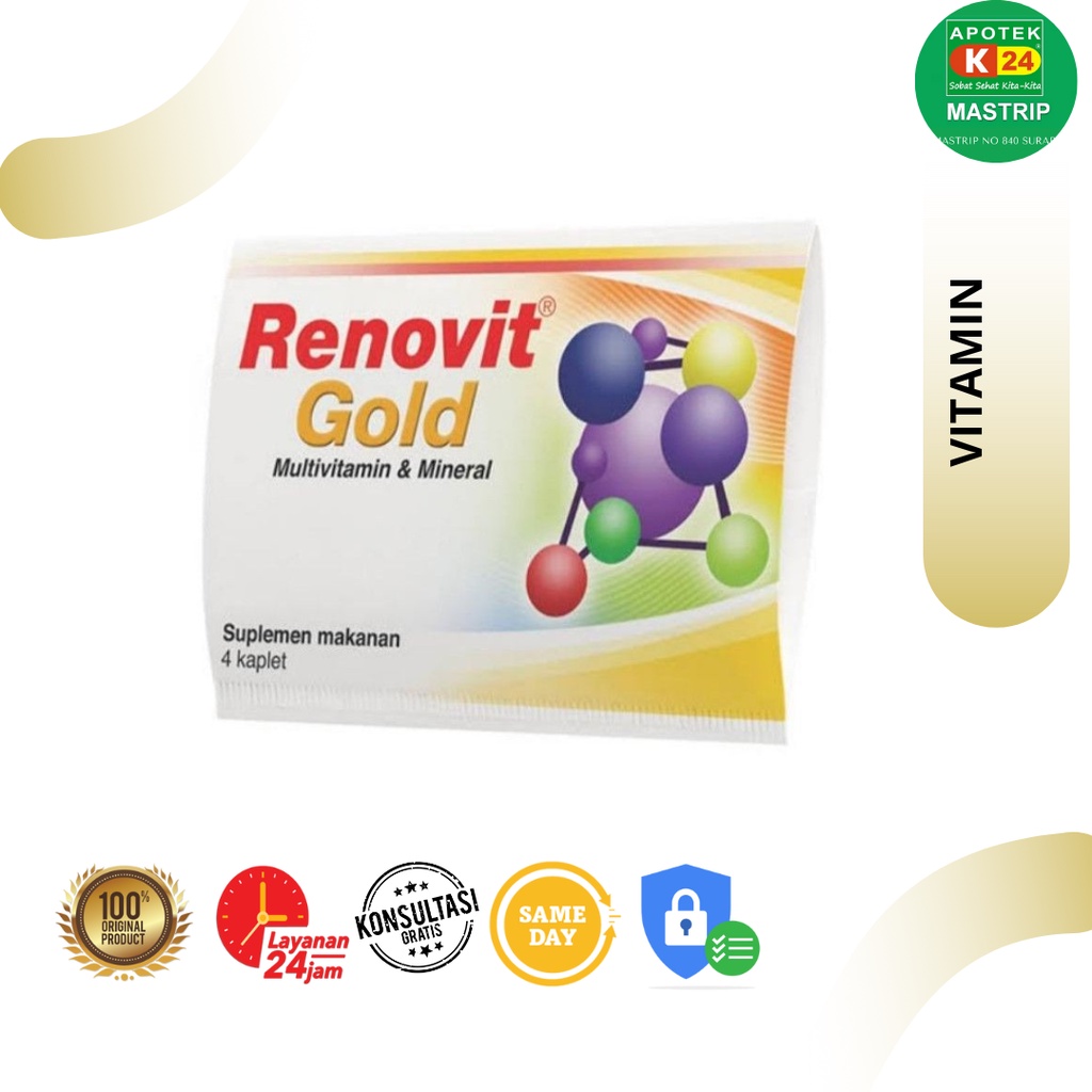 Jual Renovit Gold Tablet Strip / Penurunan Fungsi Kognitif / Diatas 50 ...