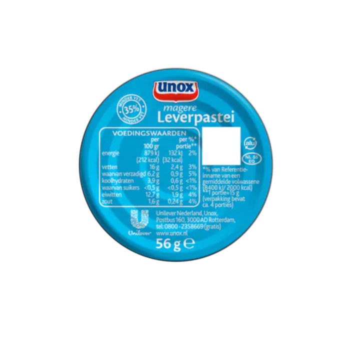 Jual UNOX LEVERPASTEI / LIVER PATE LOW FAT 56 GRAM | Shopee Indonesia