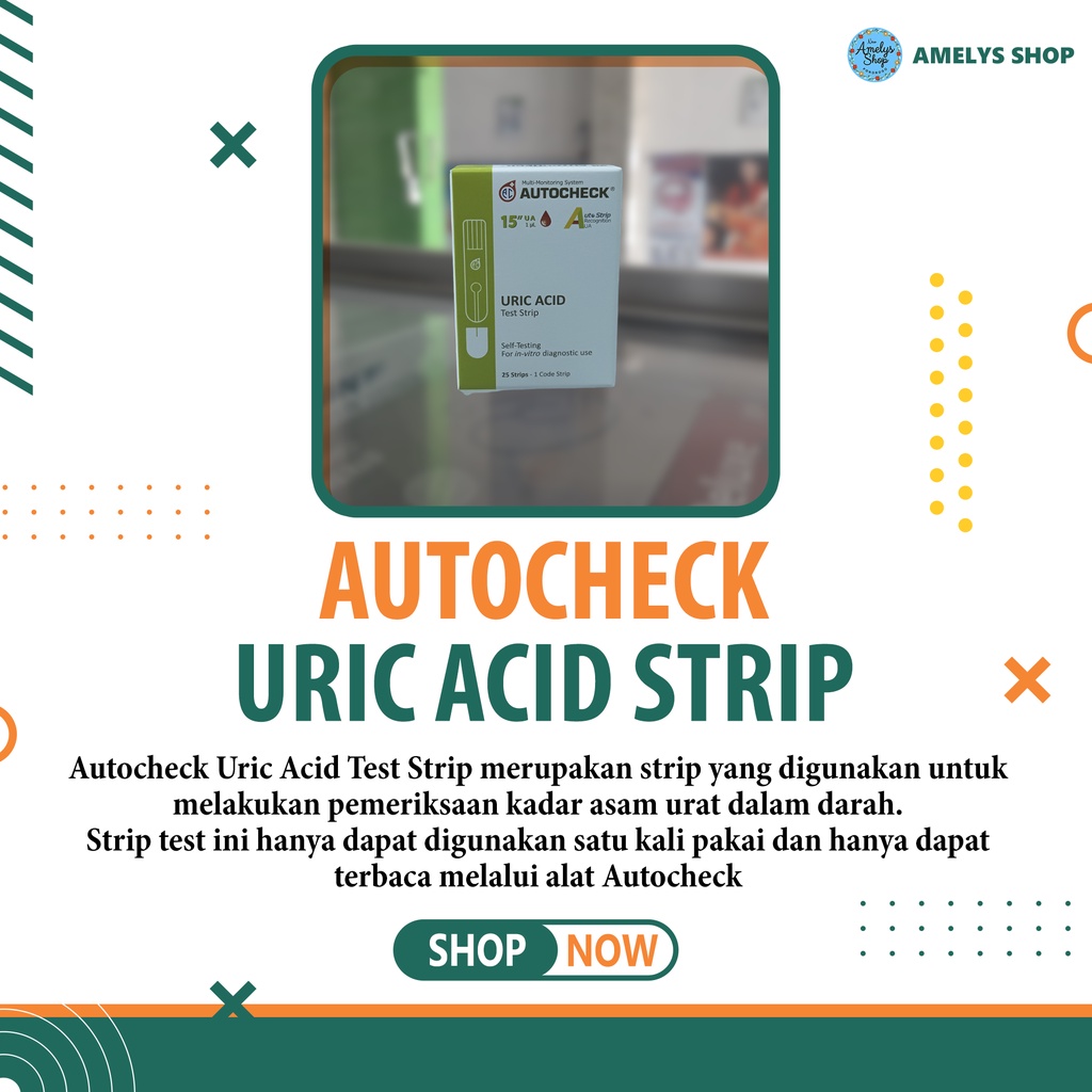 Jual Autocheck Uric Acid Strip Strip yang di gunakan untuk melakukan ...