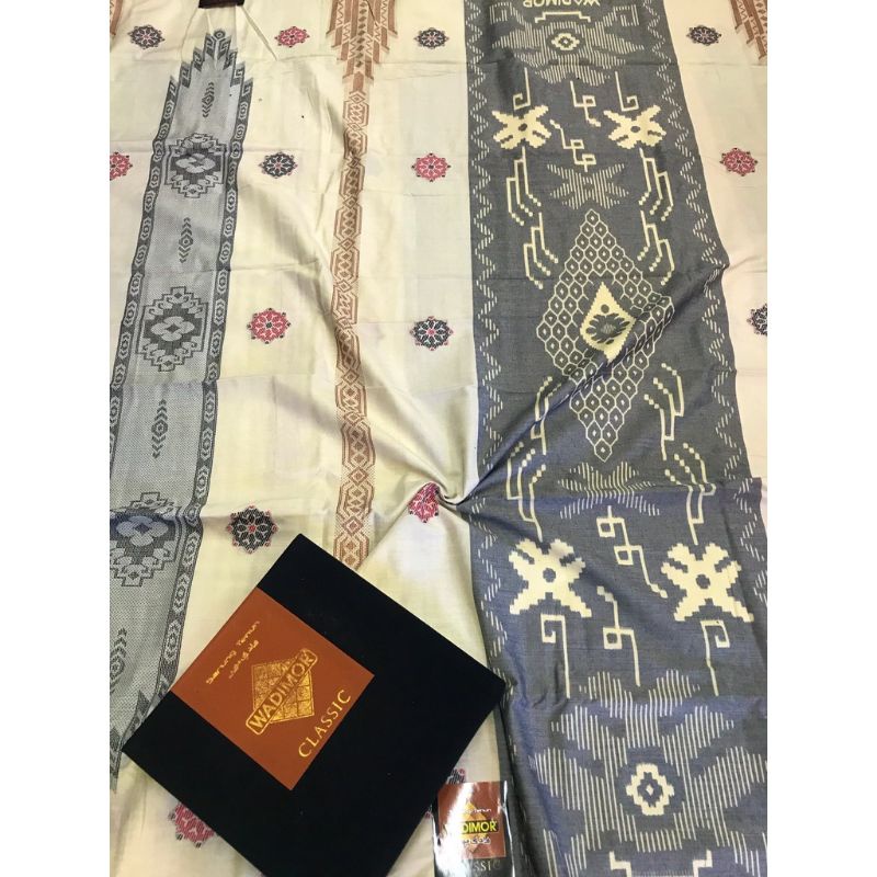 Jual wadimor jacquard classic bludru khusus putih hitam | Shopee Indonesia