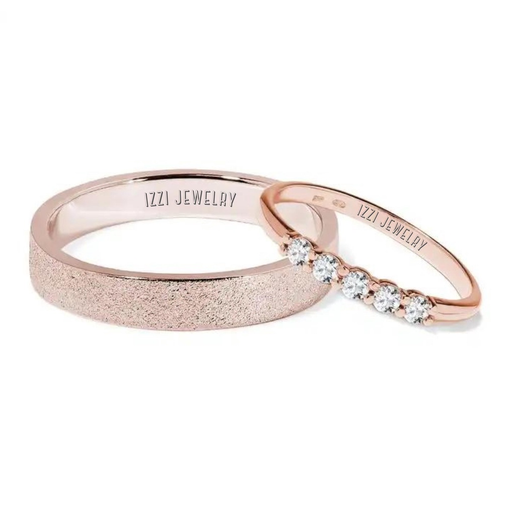 Jual Izzi Jewelry Cincin Couple Perak Nikah Kawin Tunangan Beatrice ...
