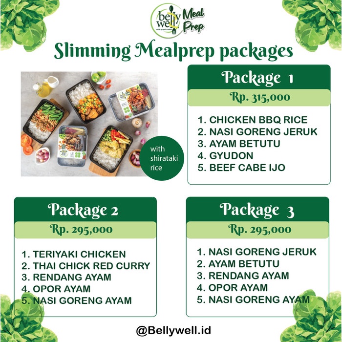 Jual SLIMMING MEAL PREP PACKAGES (JADETABEK) | Shopee Indonesia