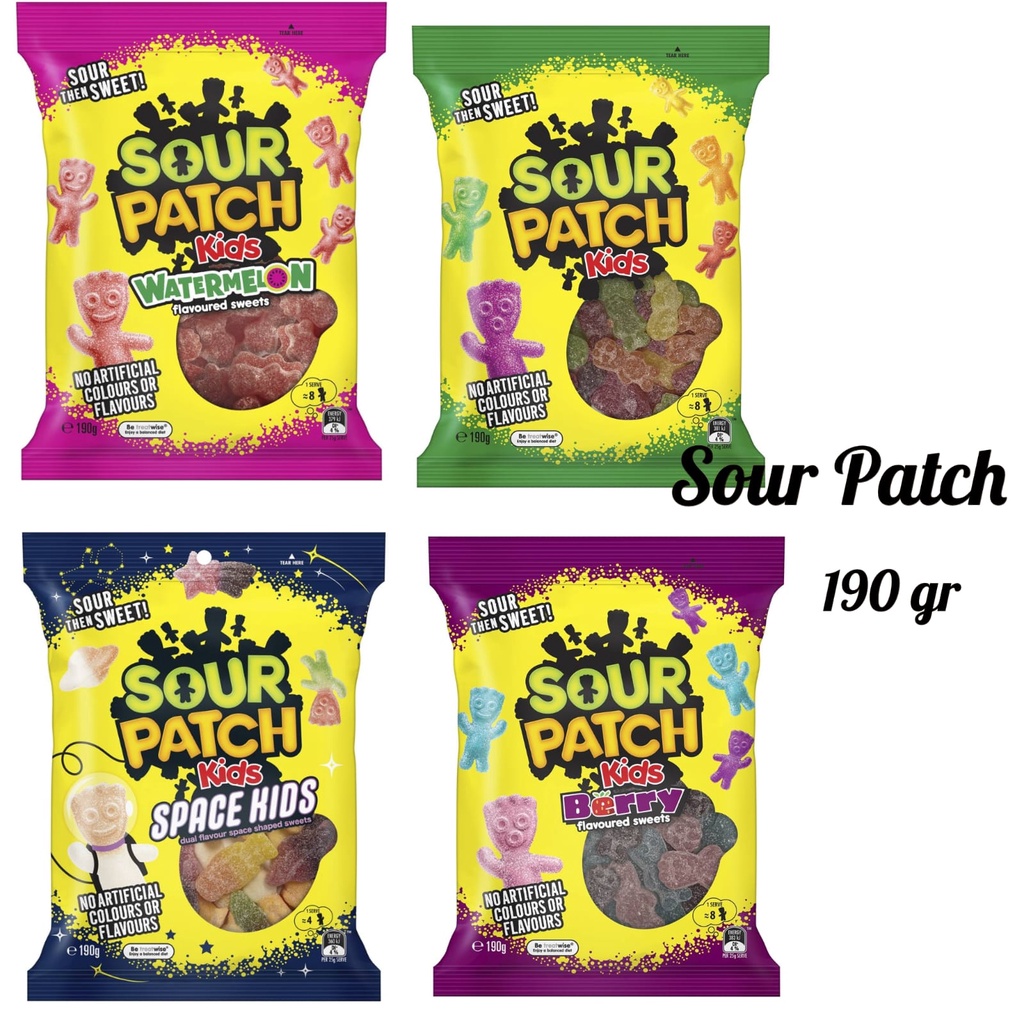 Jual Sour Patch Kids Lollies Share Bag 190g/Gummies Sour Patch | Shopee Indonesia