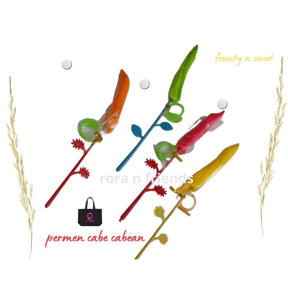 Jual permen cabe cabean 1 pak isi 20 pcs: rasa fruity manis | Shopee ...