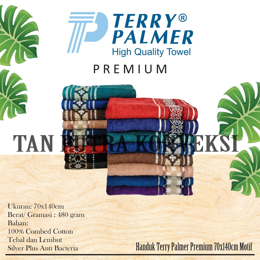 Jual Handuk Terry Palmer Premium 70x140cm Motif Batik Grade A | Shopee ...
