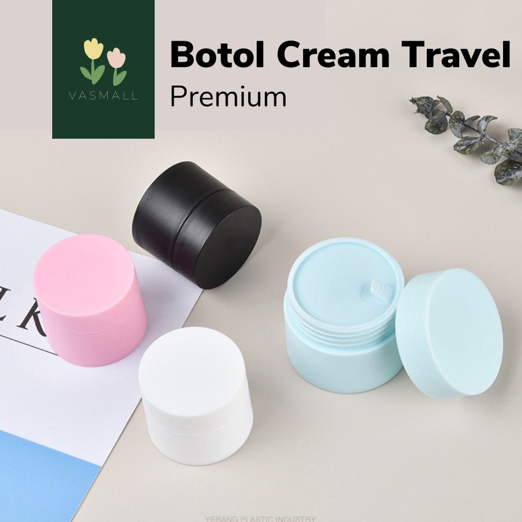 Jual VASMALL - POT JAR CREAM PLASTIK DOUBLE LAYER DOFF | BOTOL CREAM ...