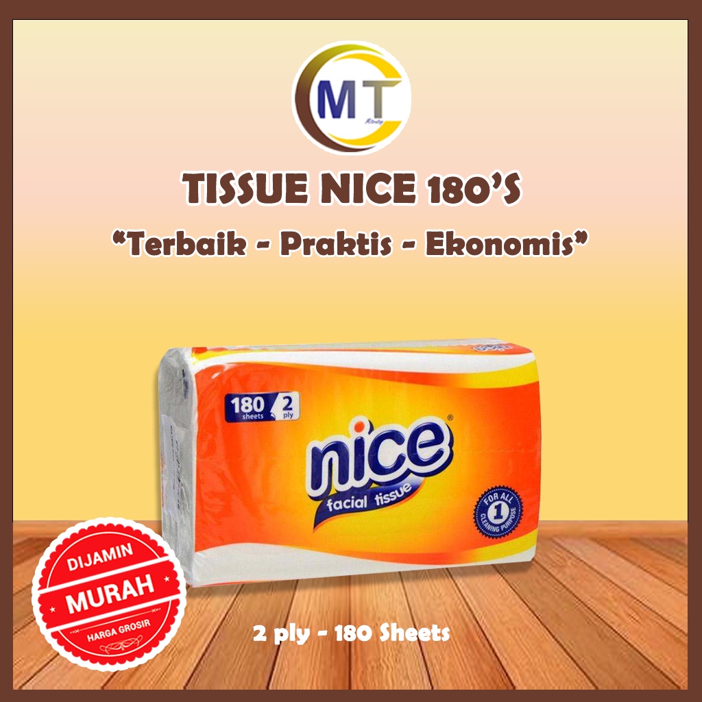 Jual Tissue Nice 180 Sheets 2 ply Tissu Wajah Tissue Multi Fungsi Tisu ...