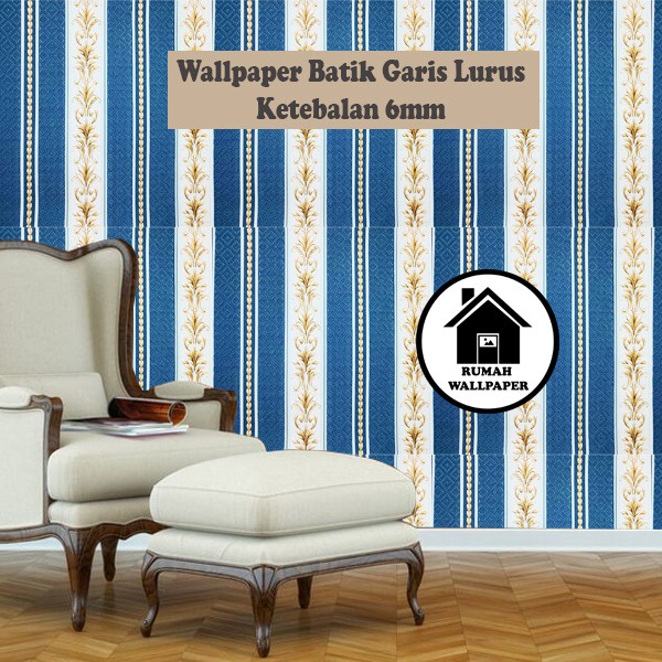 Jual RW Wallpaper Foam 3D Motif Batik Garis Lurus Wall Paper Dinding ...