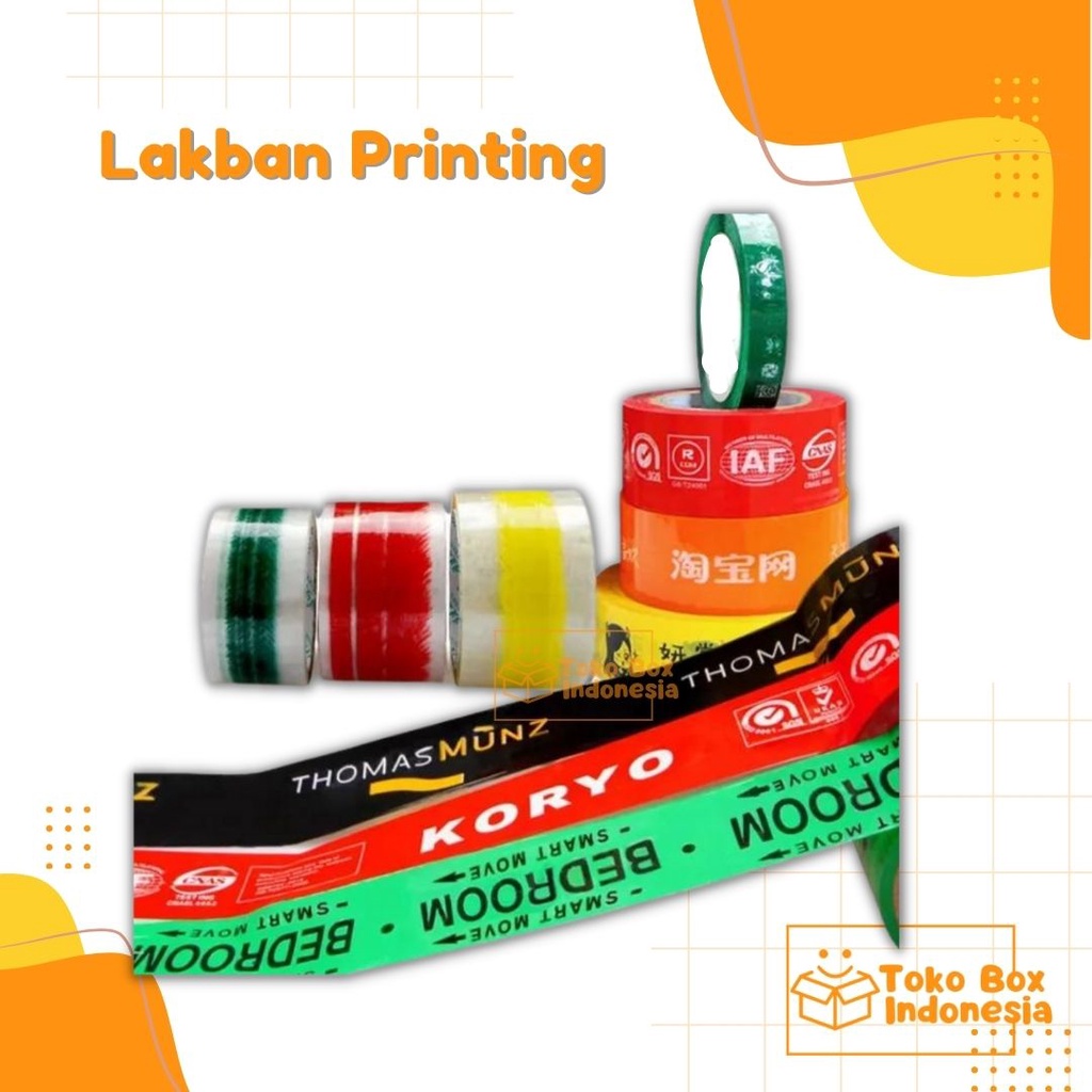 Jual Lakban Custom / Lakban Printing 100 roll | Shopee Indonesia