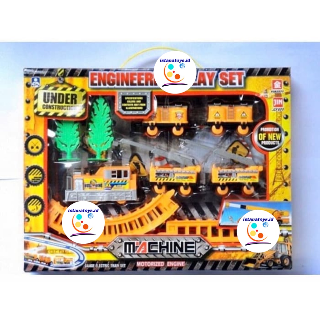 Jual Track Kereta Engineering Play Set Machine BESAR No.877-29EF ...