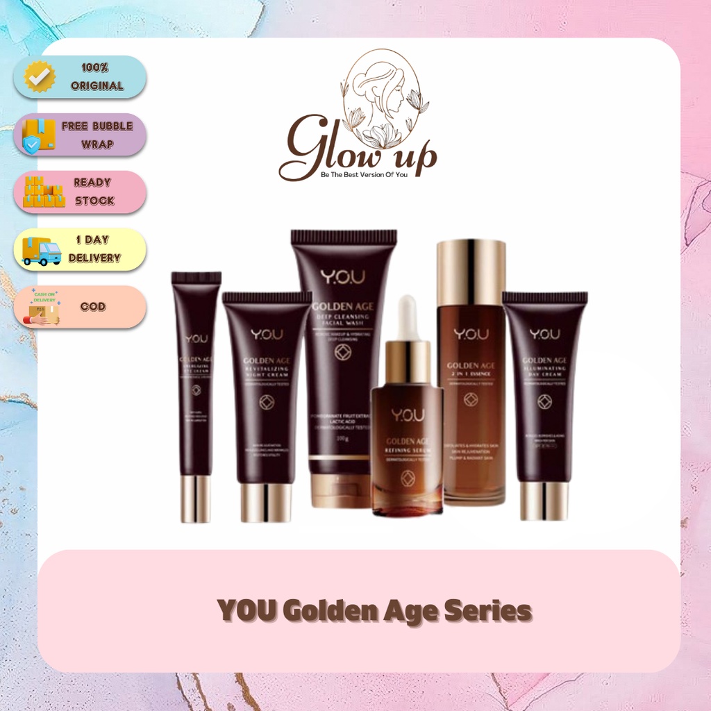 Jual YOU Golden Age Series | Y.O.U Skin Care Essence Facial Wash Eye ...