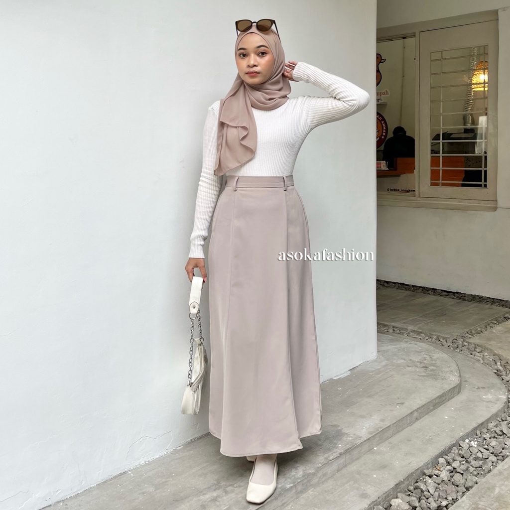 Jual ASOKA Naya Skirt 1905 - Rok Korean - A-Line Maxi Skirt - Rok ...