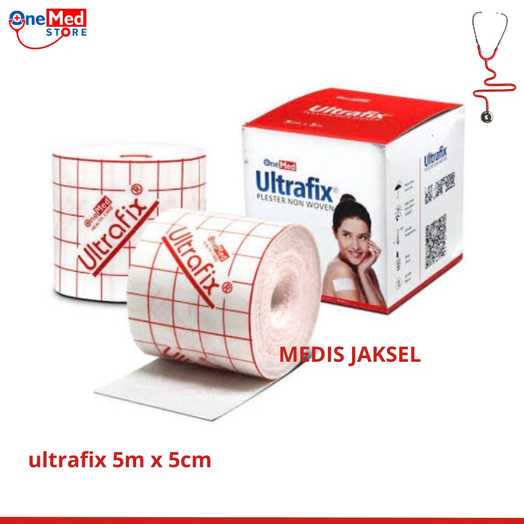 Jual Onemed Plester Plesterin Plaster Luka Anti Air Ultrafix 5cm x 5m Non Woven | Shopee Indonesia