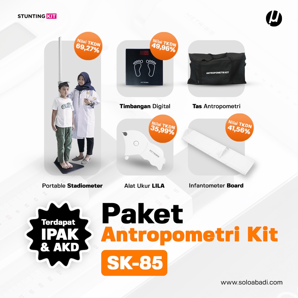 Jual Antropometri Kit SK 85 dari Metrisis SOLO ABADI | Shopee Indonesia